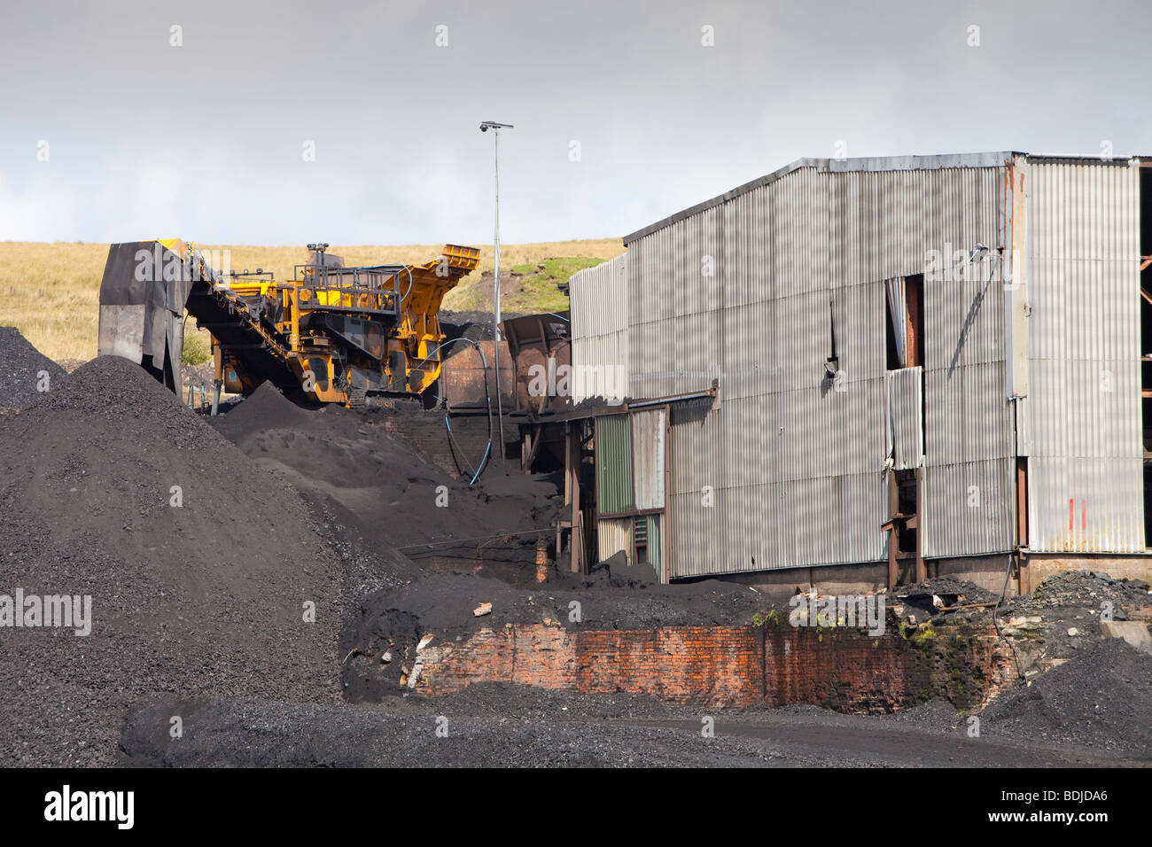 Spireslack open cast coal mine in Lanarkshire, Scotland, UK Stock Photo ...