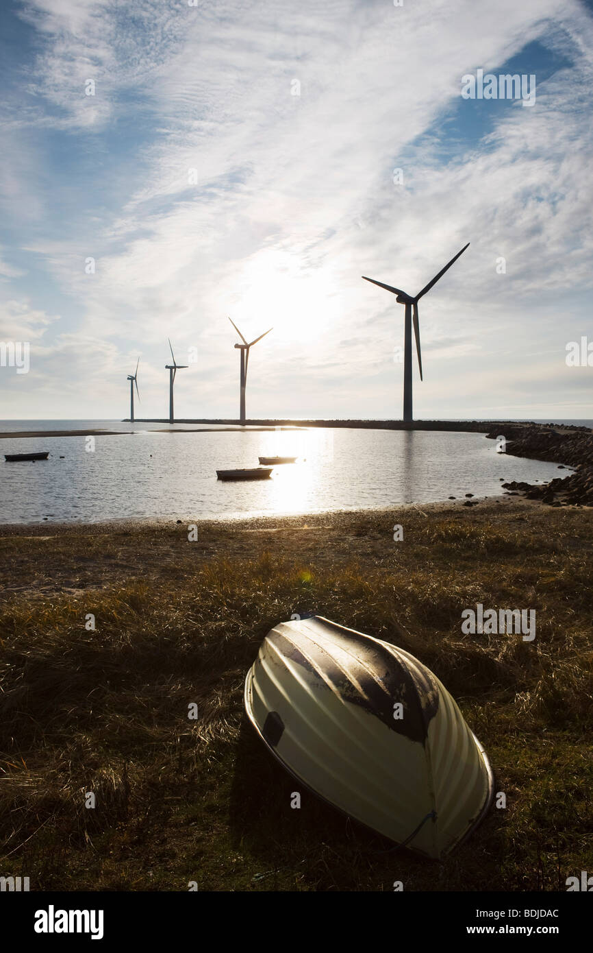 Wind turbine fishing boat hi-res stock photography and images - Alamy