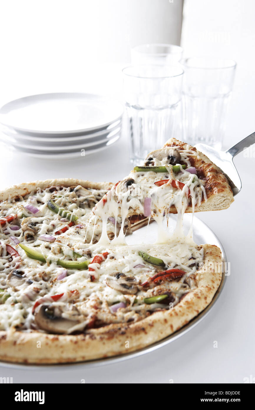 White background pizza hi-res stock photography and images - Alamy