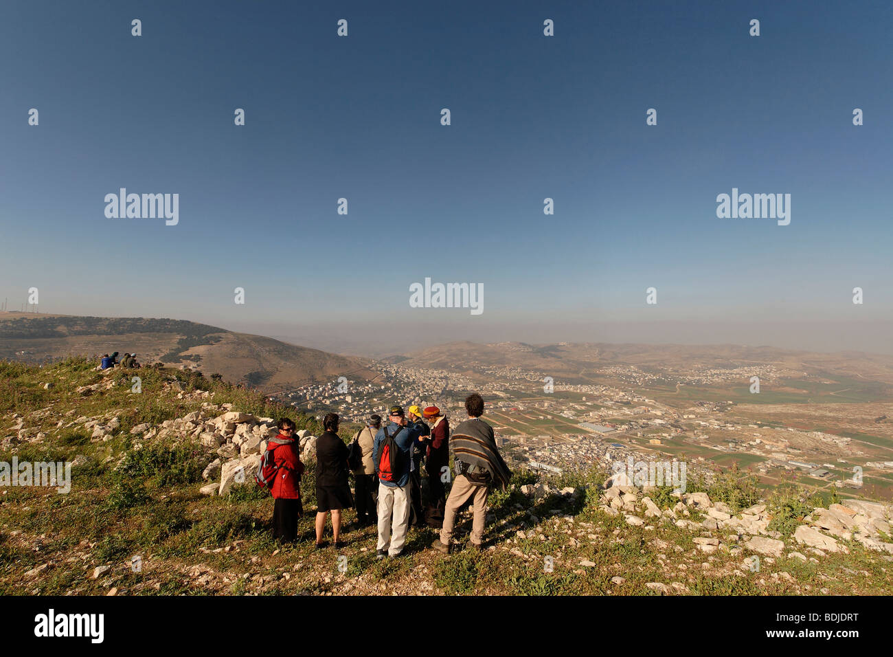 Samaria, a view of Mount Ebal and Michmetat valley as seen from Mount ...