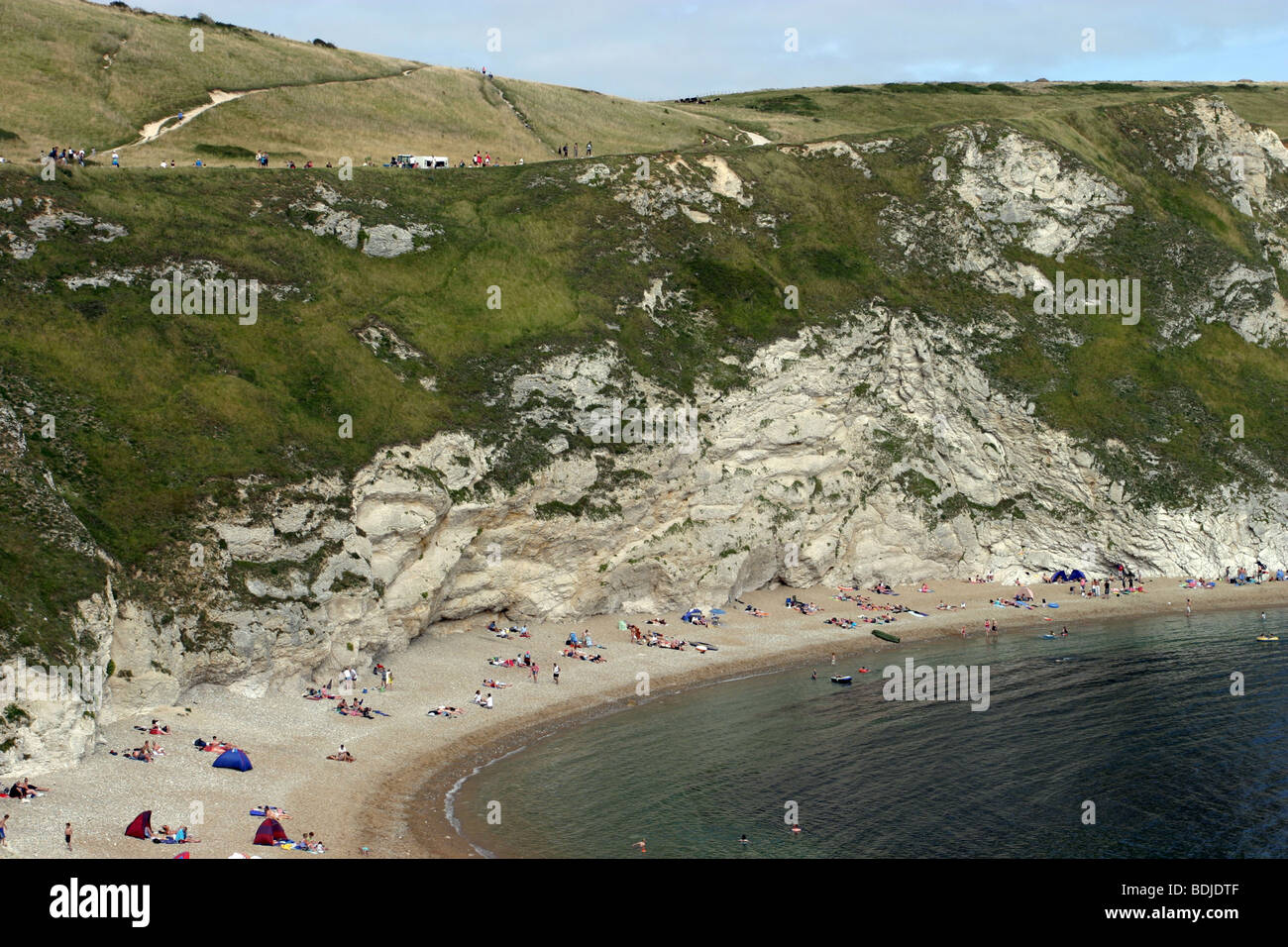 Man o' War Bay, Dorset, England Stock Photo - Alamy
