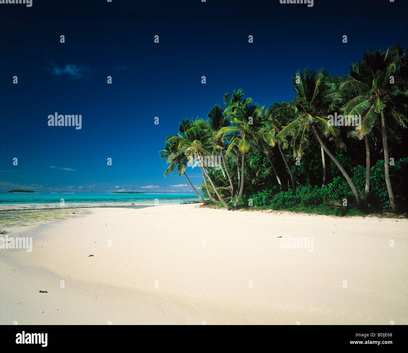 Tropical Seascape, Aitutaki Island, Cook Islands Stock Photo - Alamy