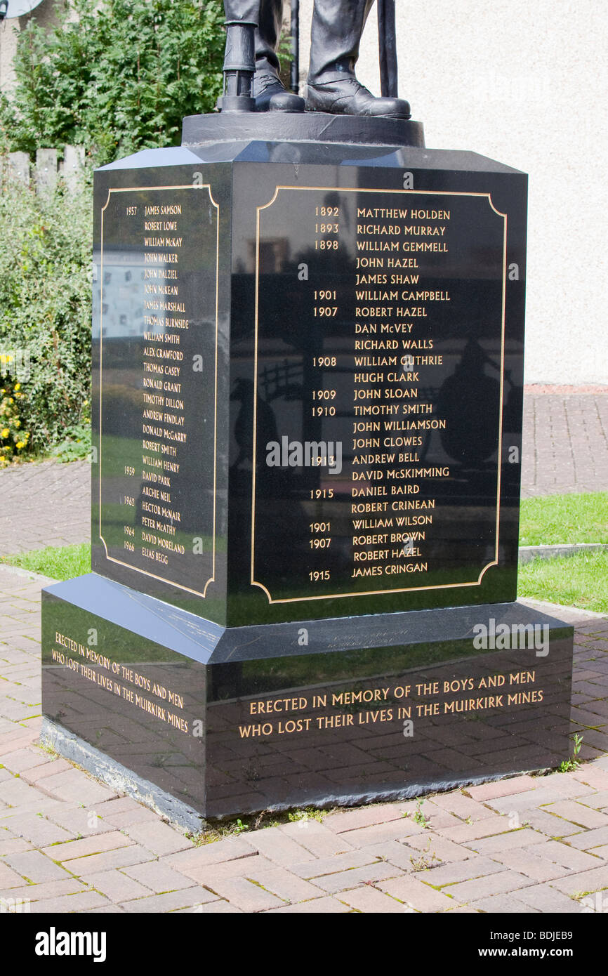 A statue by the sculptur Kirti Mandir, in Muirkirk, Scotland in memory ...