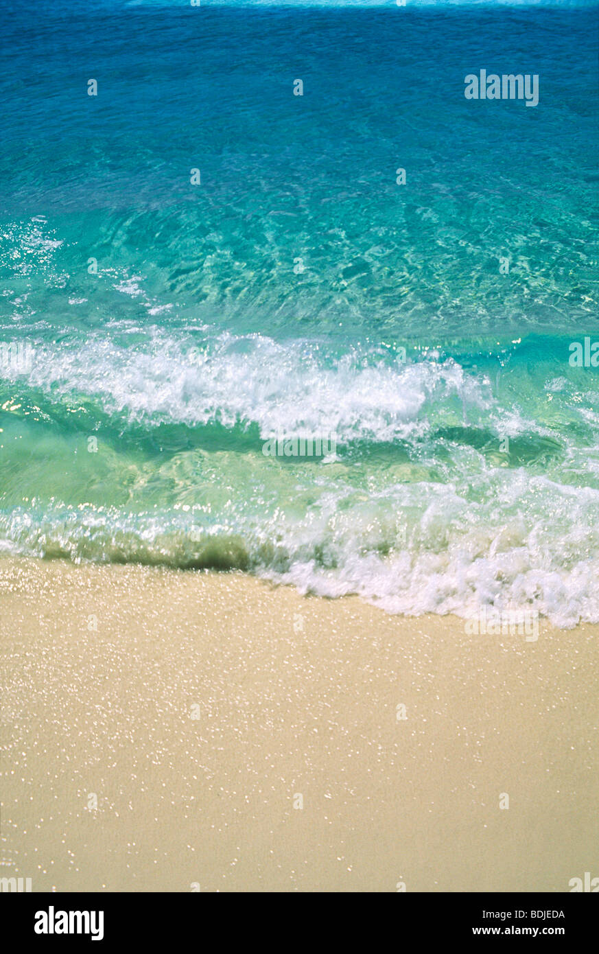Seascape, Waves Washing Beach Stock Photo - Alamy