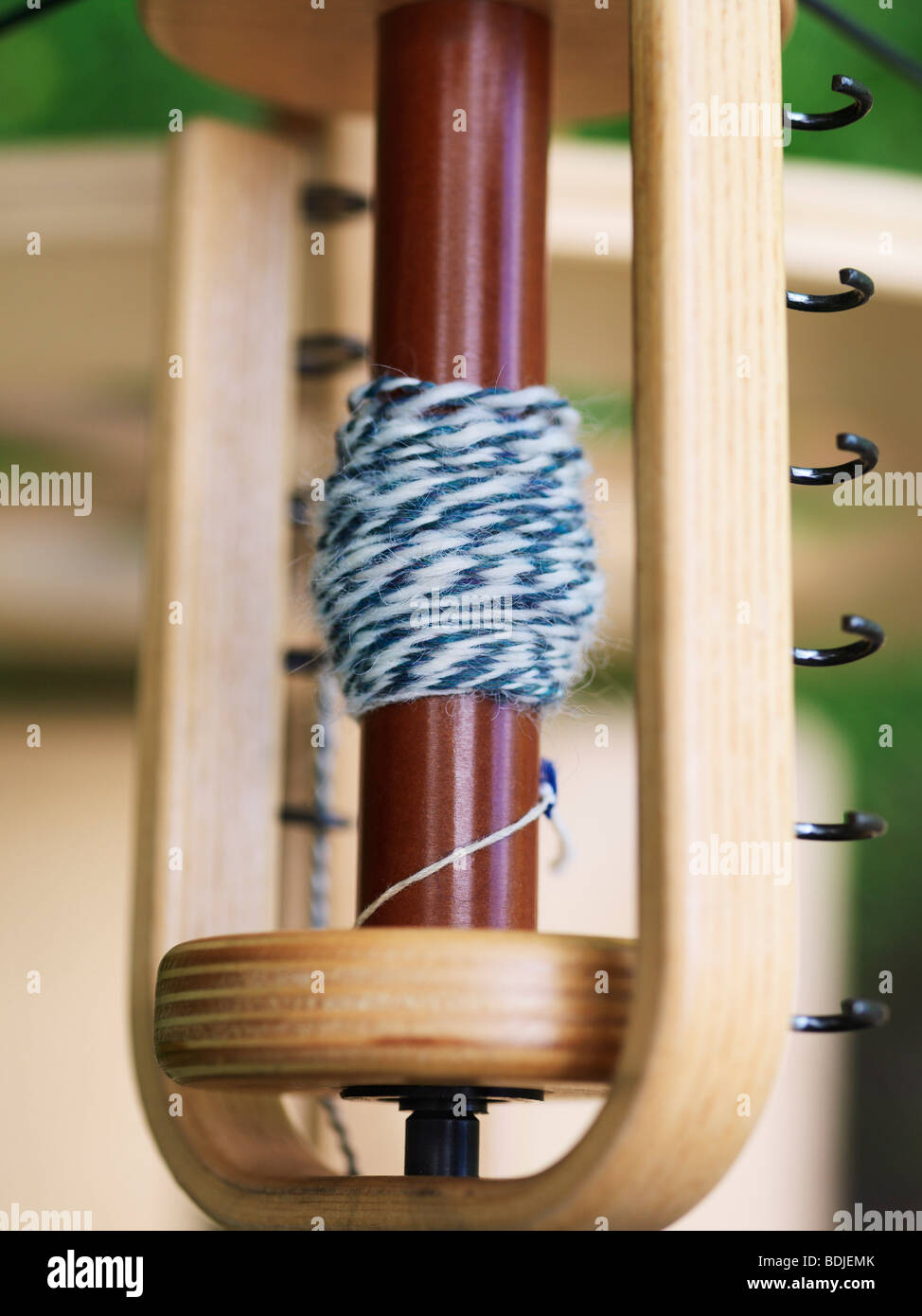 Wool Spinning Machine Stock Photo - Alamy