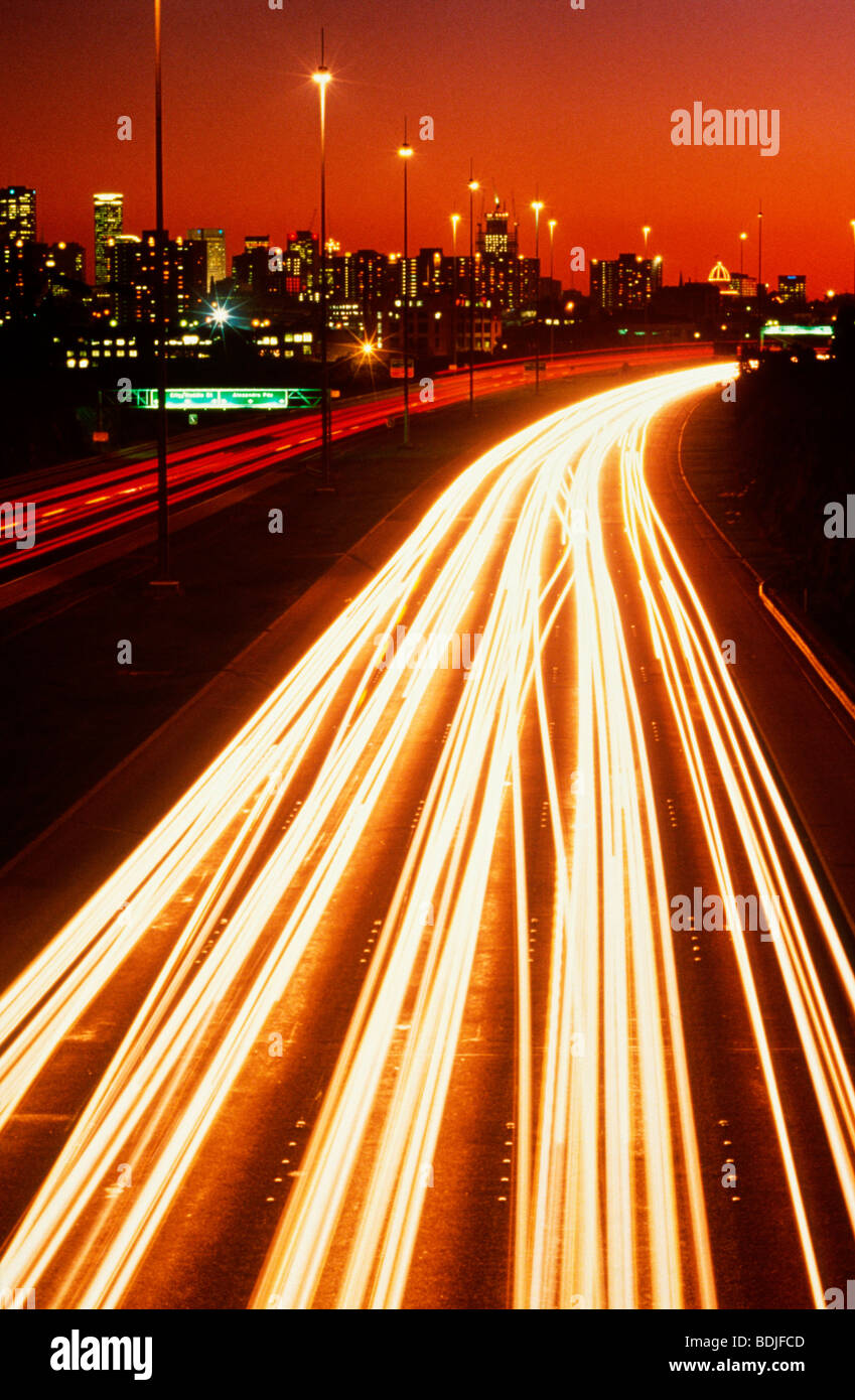 Heavy Traffic On Freeway At Sunset Stock Photo Alamy heavy-traffic-on-freeway-at-sunset-stock-photo-alamy