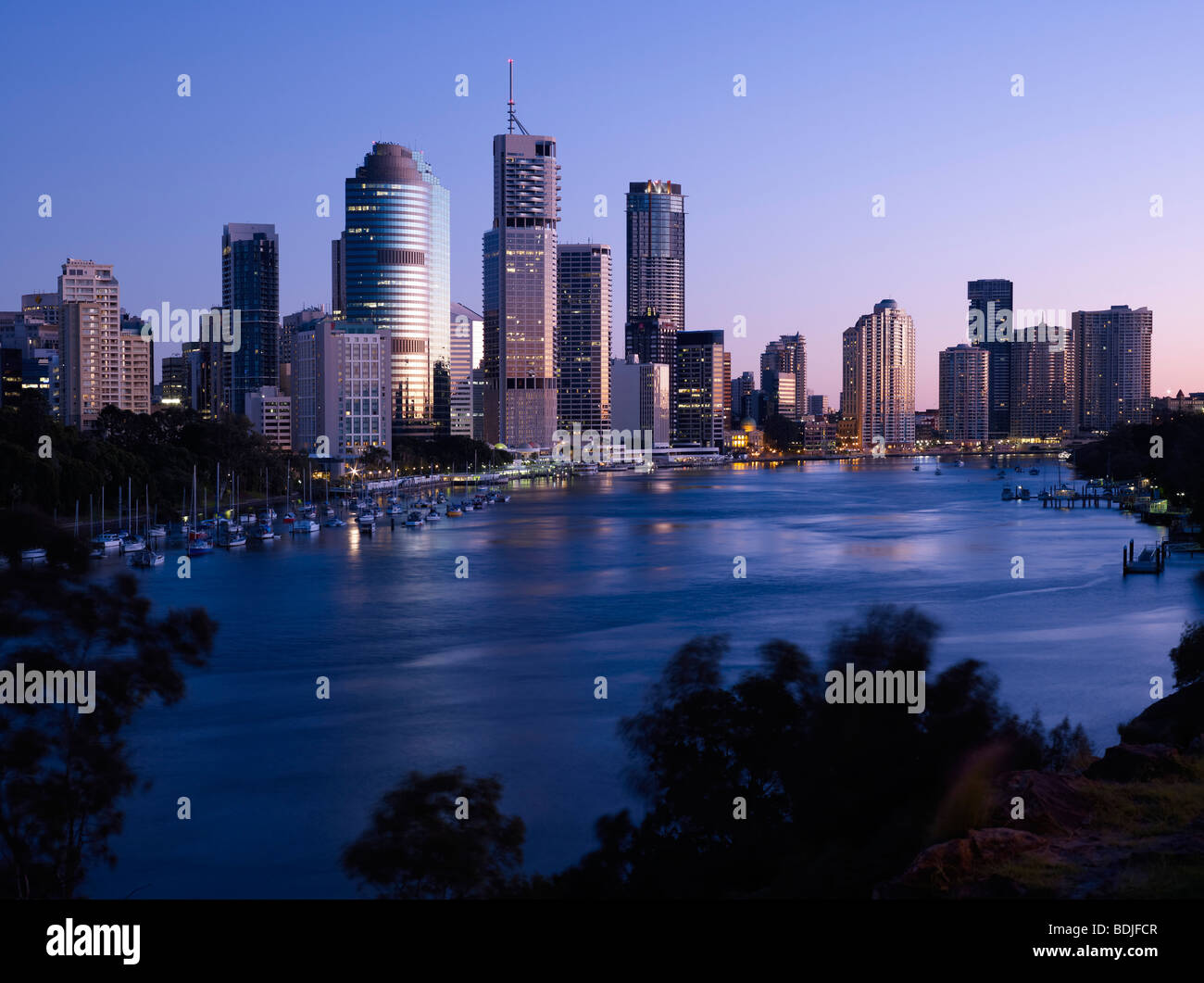 Brisbane city Australia at sunrise Stock Photo - Alamy