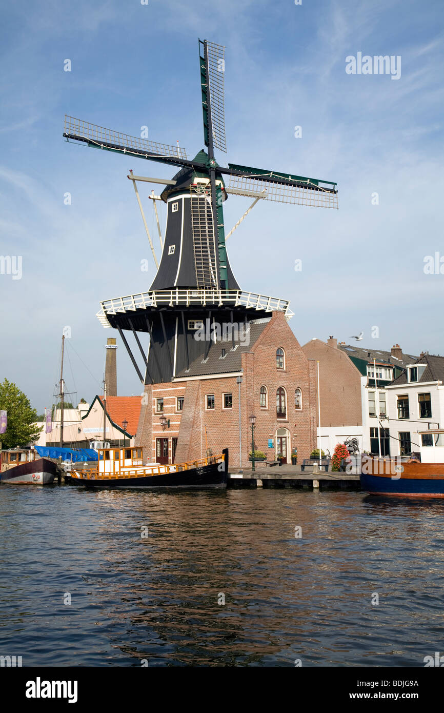 Moulin de Adriaan windmill, Haarlem, Holland Stock Photo - Alamy