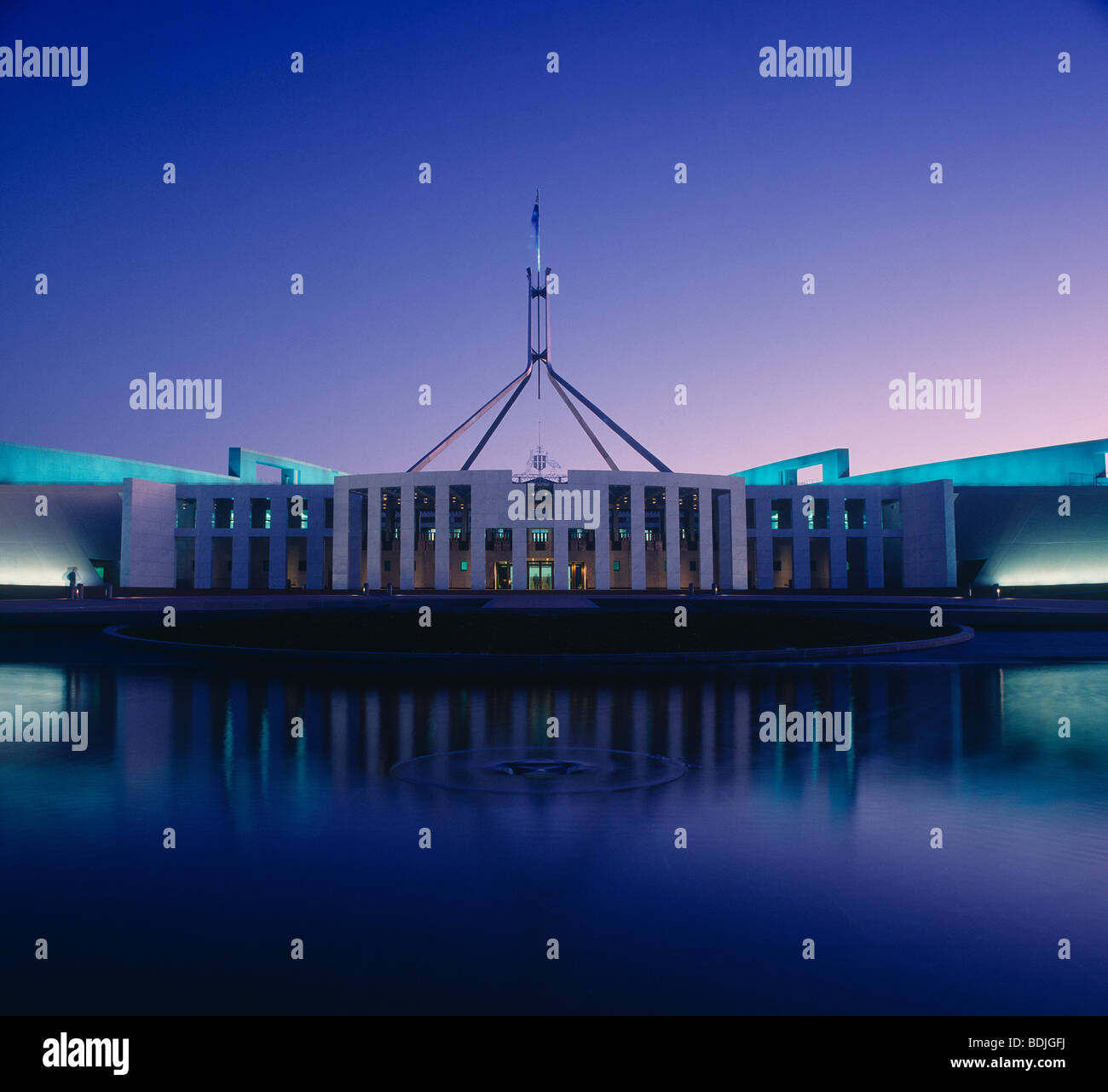 Parliament house canberra dawn dusk sunset twilight hi-res stock photography and images - Alamy