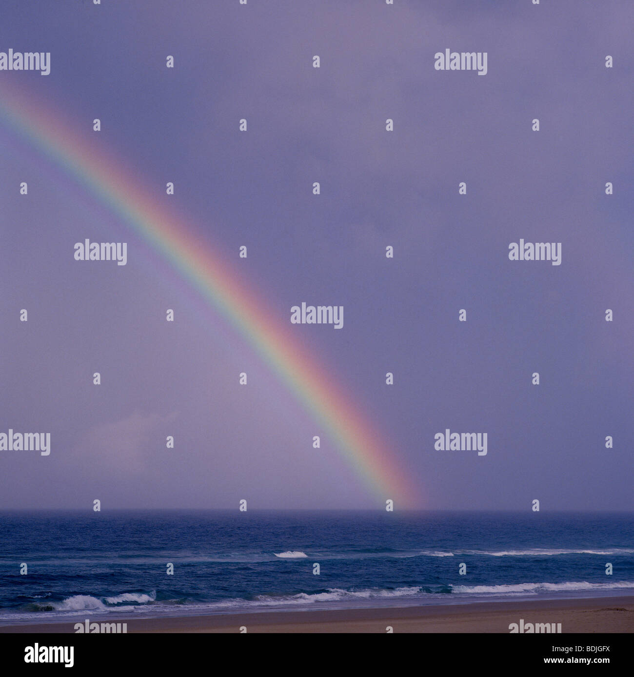 Seascape, Rainbow over Ocean Stock Photo - Alamy