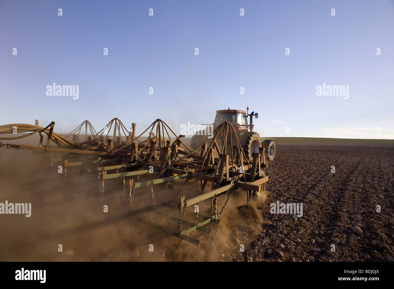 Wheat Sowing, Tractor Pulling Seed Drill, Australia Stock Photo - Alamy
