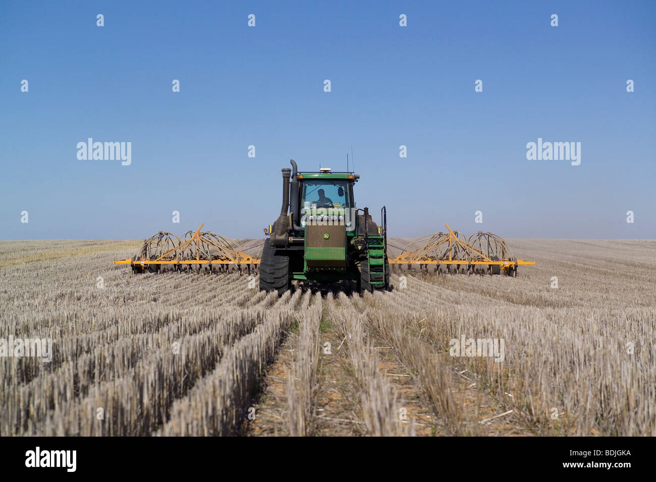 Wheat Sowing, Tractor Pulling Seed Drill, Australia Stock Photo - Alamy