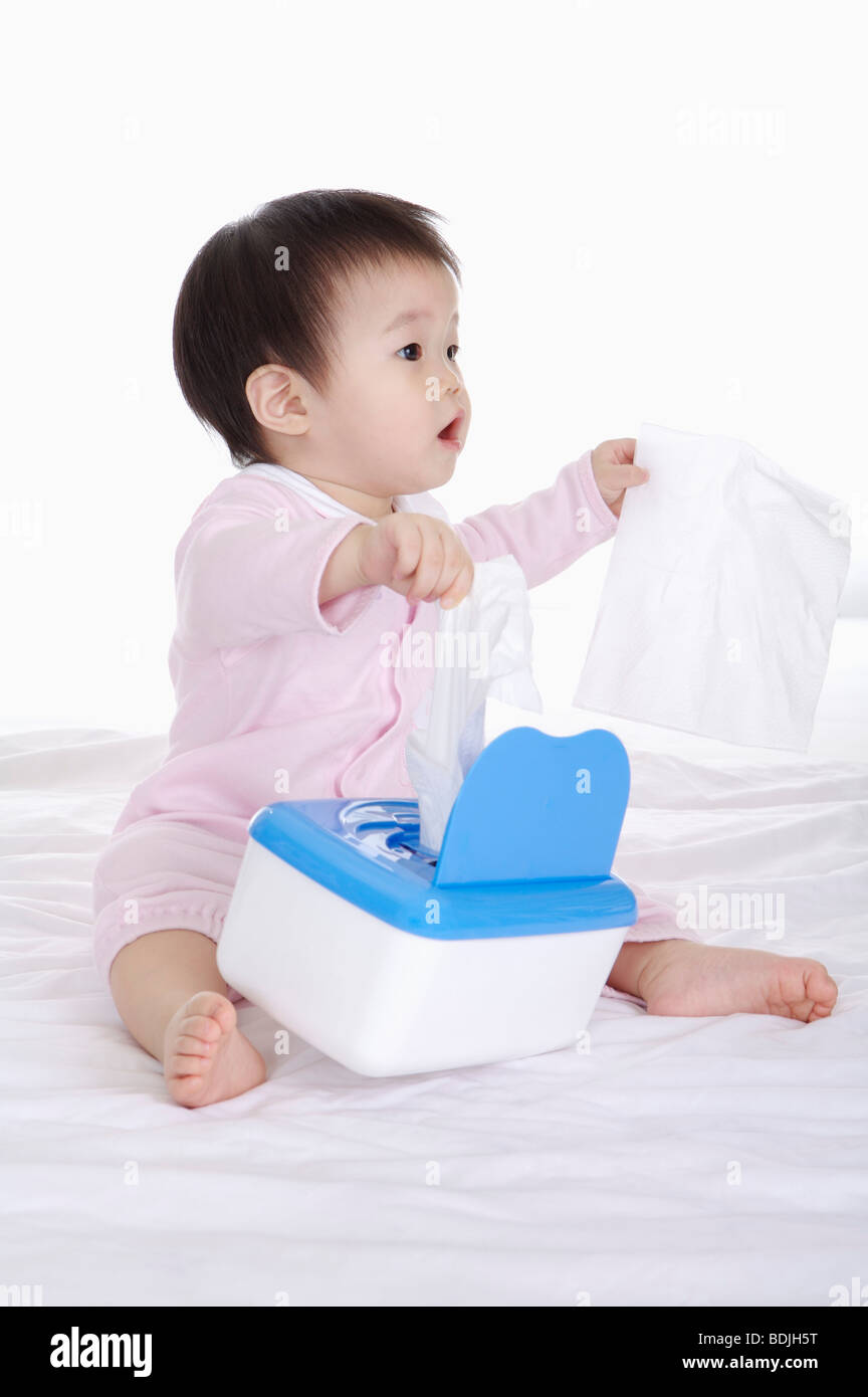 Wipe baby mouth hi-res stock photography and images - Alamy