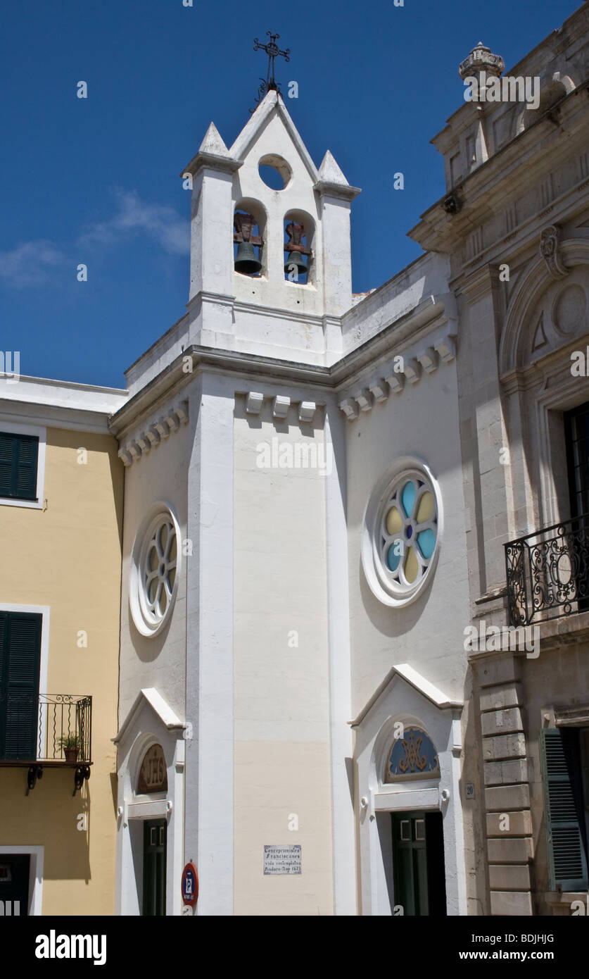 A corner of Mahon ( Mao ), Menorca, Spain Stock Photo - Alamy