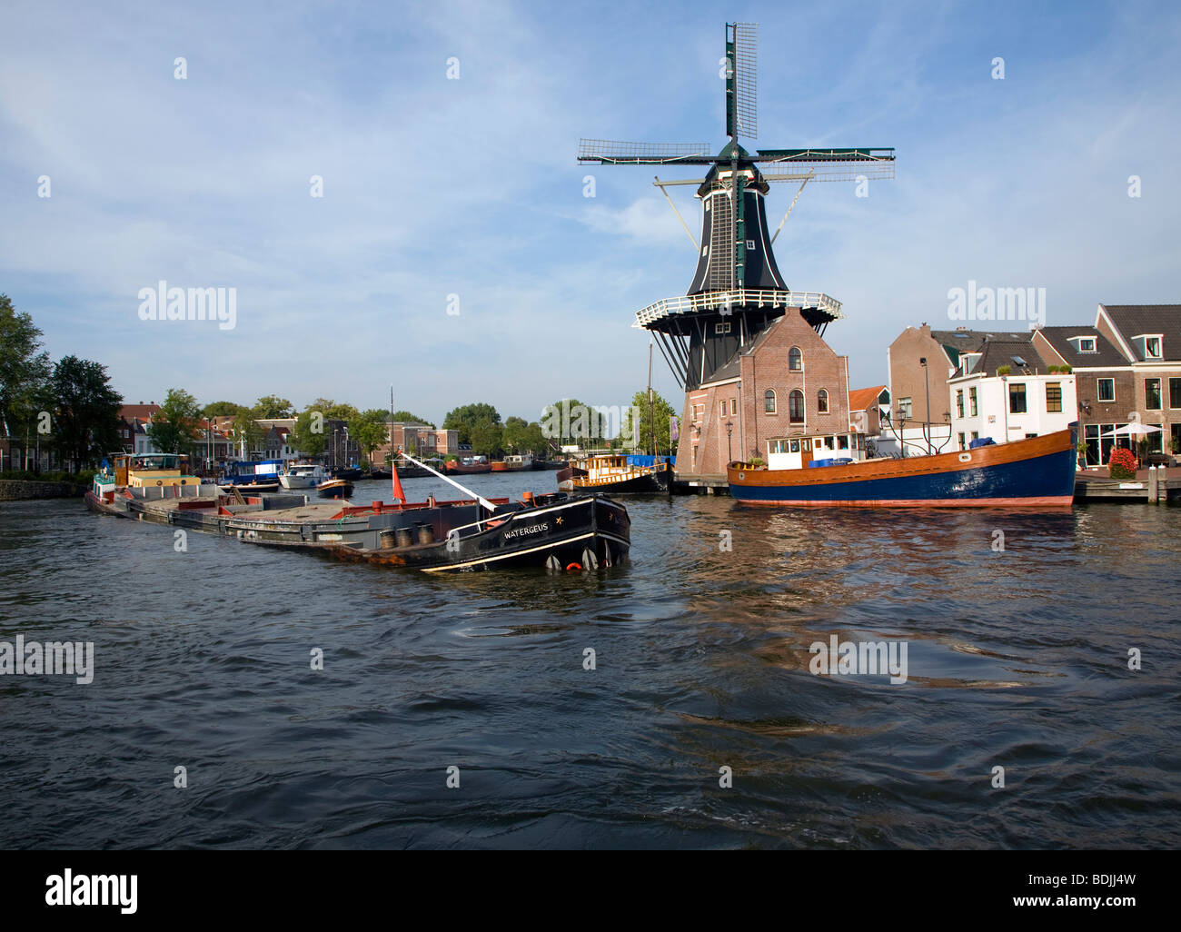 Moulin de Adriaan windmill, Haarlem, Holland Stock Photo - Alamy
