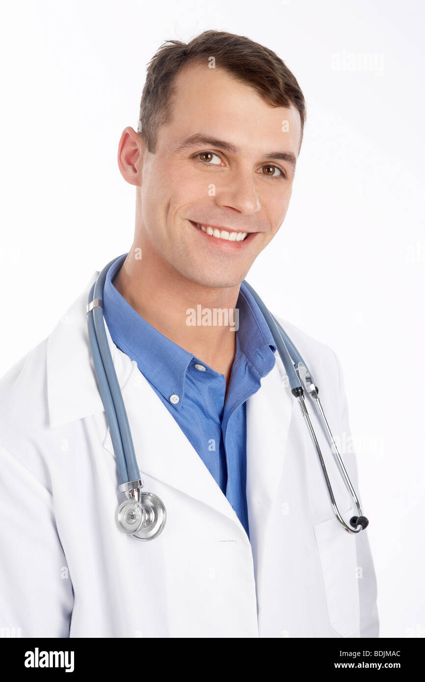 Doctor with stethoscope model released hi-res stock photography and ...