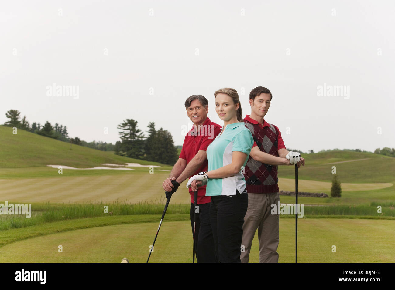 Portrait of Golfers Stock Photo - Alamy