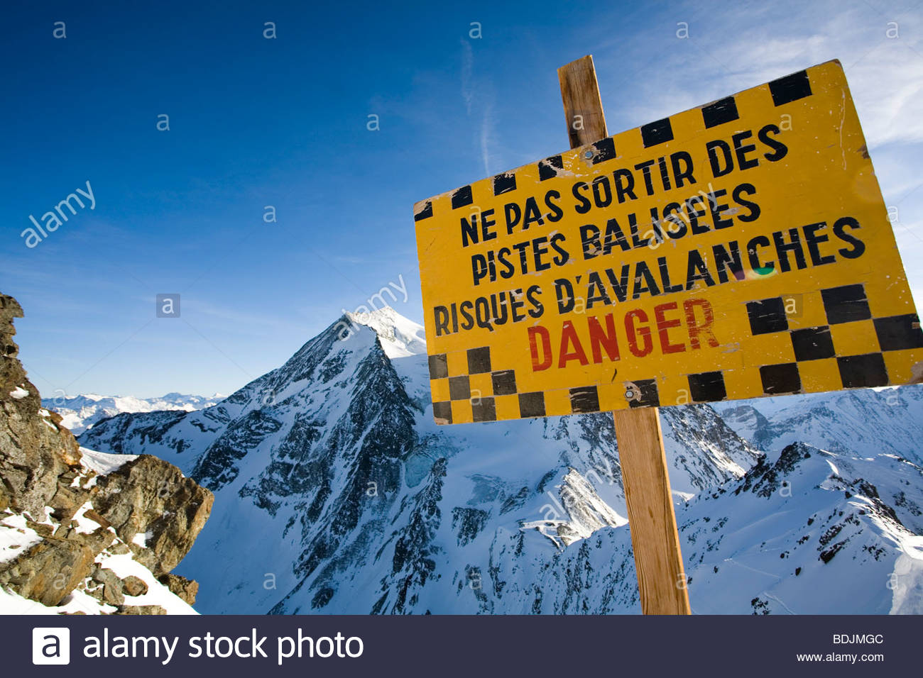 Avalanche Warning Stock Photos & Avalanche Warning Stock Images - Alamy