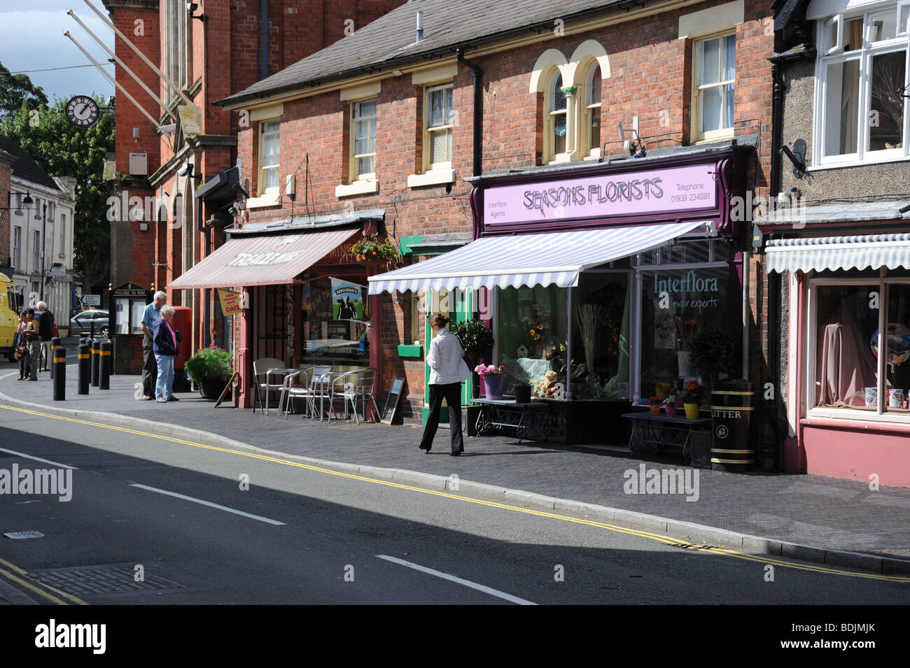Wem high street Stock Photo - Alamy