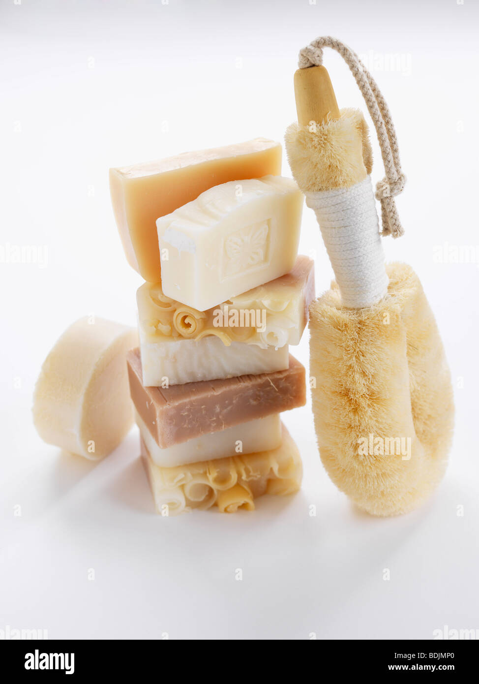 Bath Soap and Brush Stock Photo - Alamy