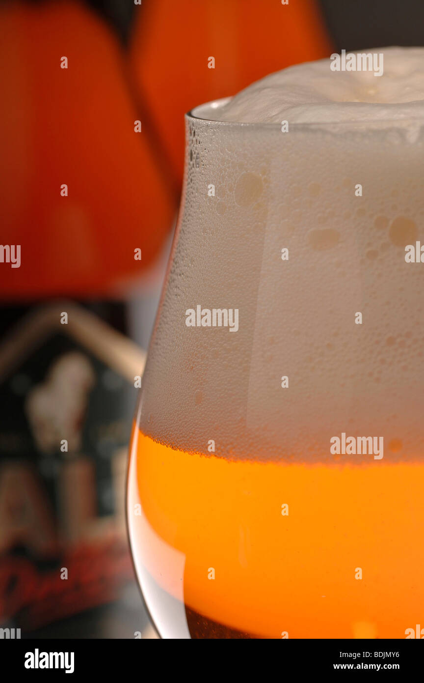 Glass of Palm Belgian beer Stock Photo - Alamy