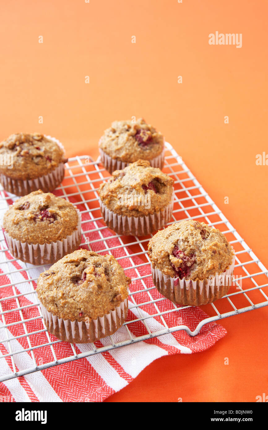 Raspberry Oat Bran Muffins Stock Photo - Alamy
