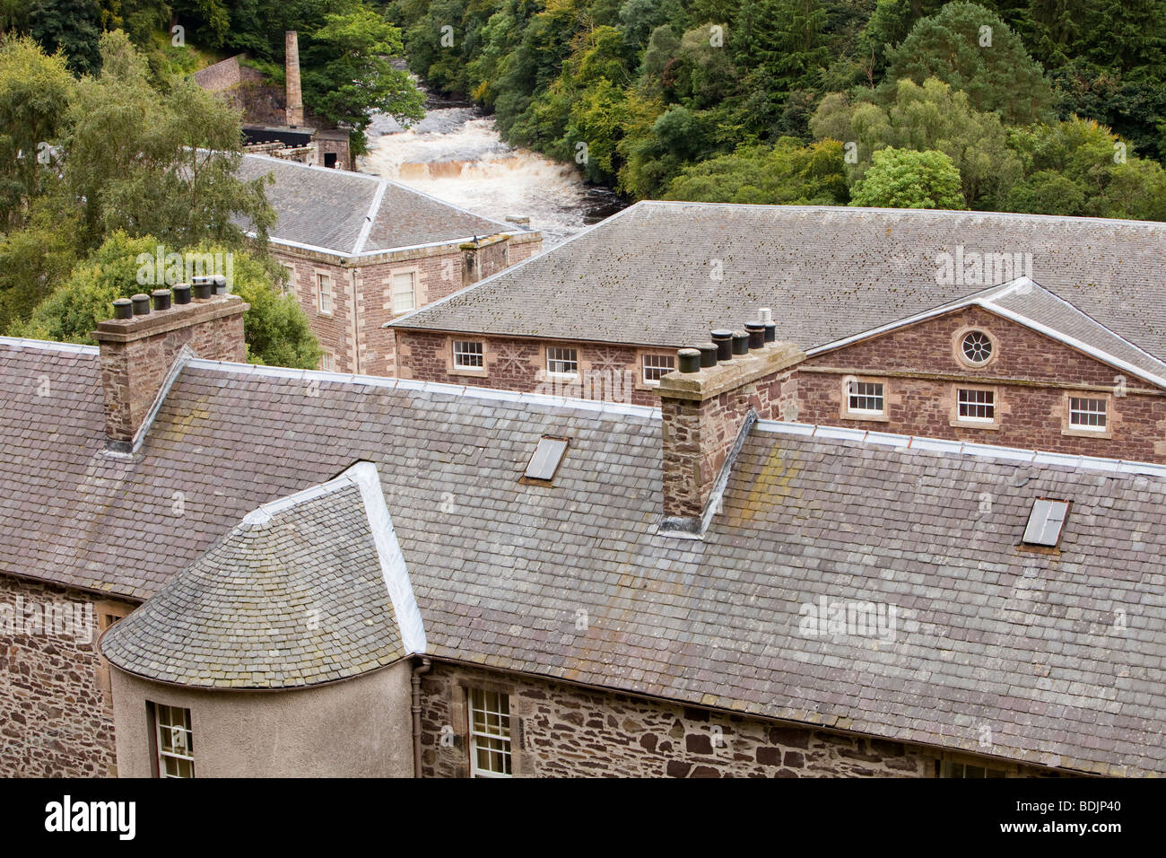 New Lanark, a world heritage site in Lanark, Scotland, UK Stock Photo ...
