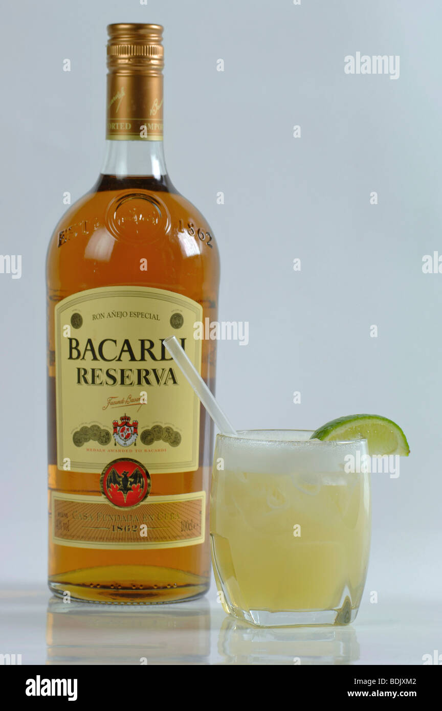Bacardi rum cocktail Stock Photo - Alamy