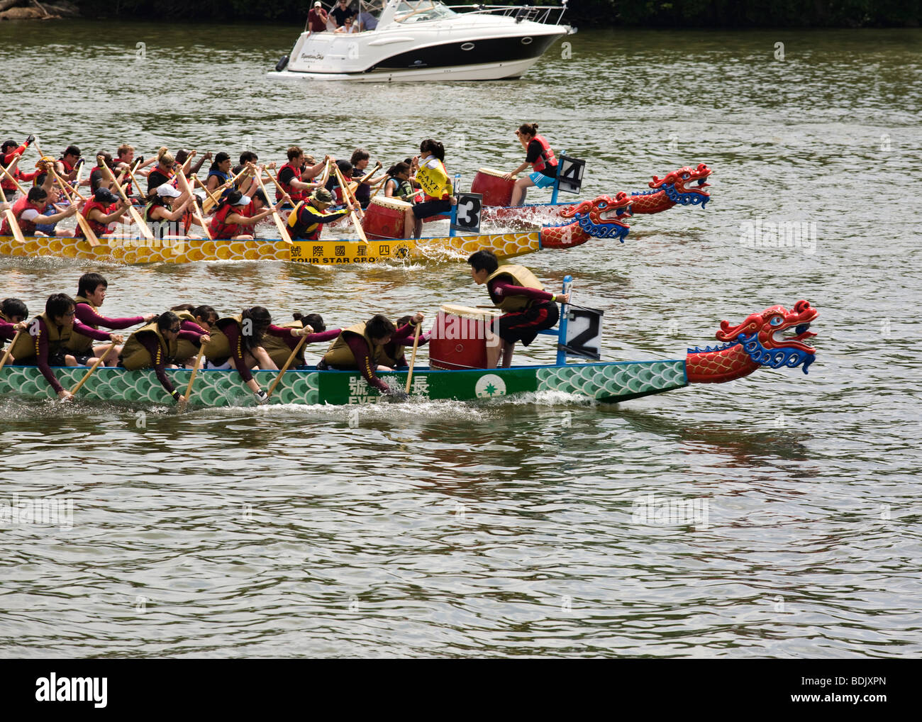 Dragon boat race Stock Photo - Alamy