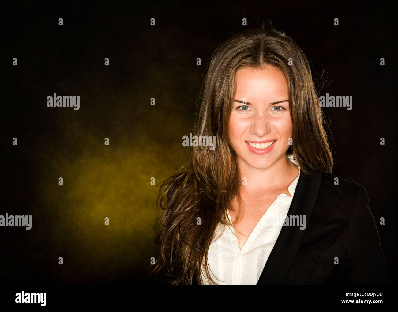 Young woman in studio Stock Photo - Alamy
