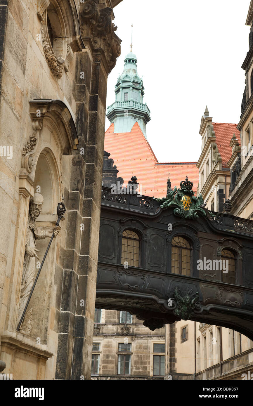 Old narrow street Dresden, Germany Stock Photo - Alamy