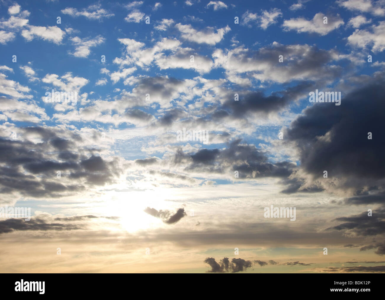Morning sky with clouds. Texture or background Stock Photo - Alamy