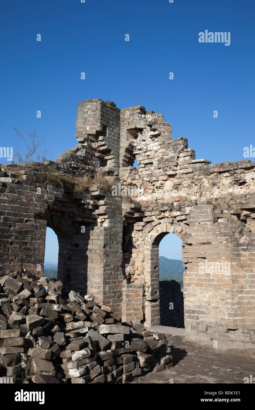 the ruined great wall in Beijing, China Stock Photo - Alamy