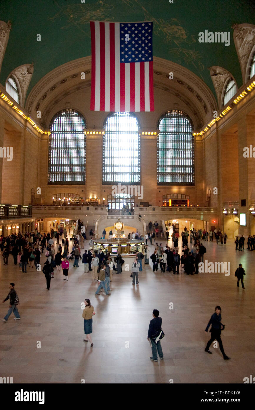 Main terminal hall at Grand Central Station, New York City, USA Stock ...