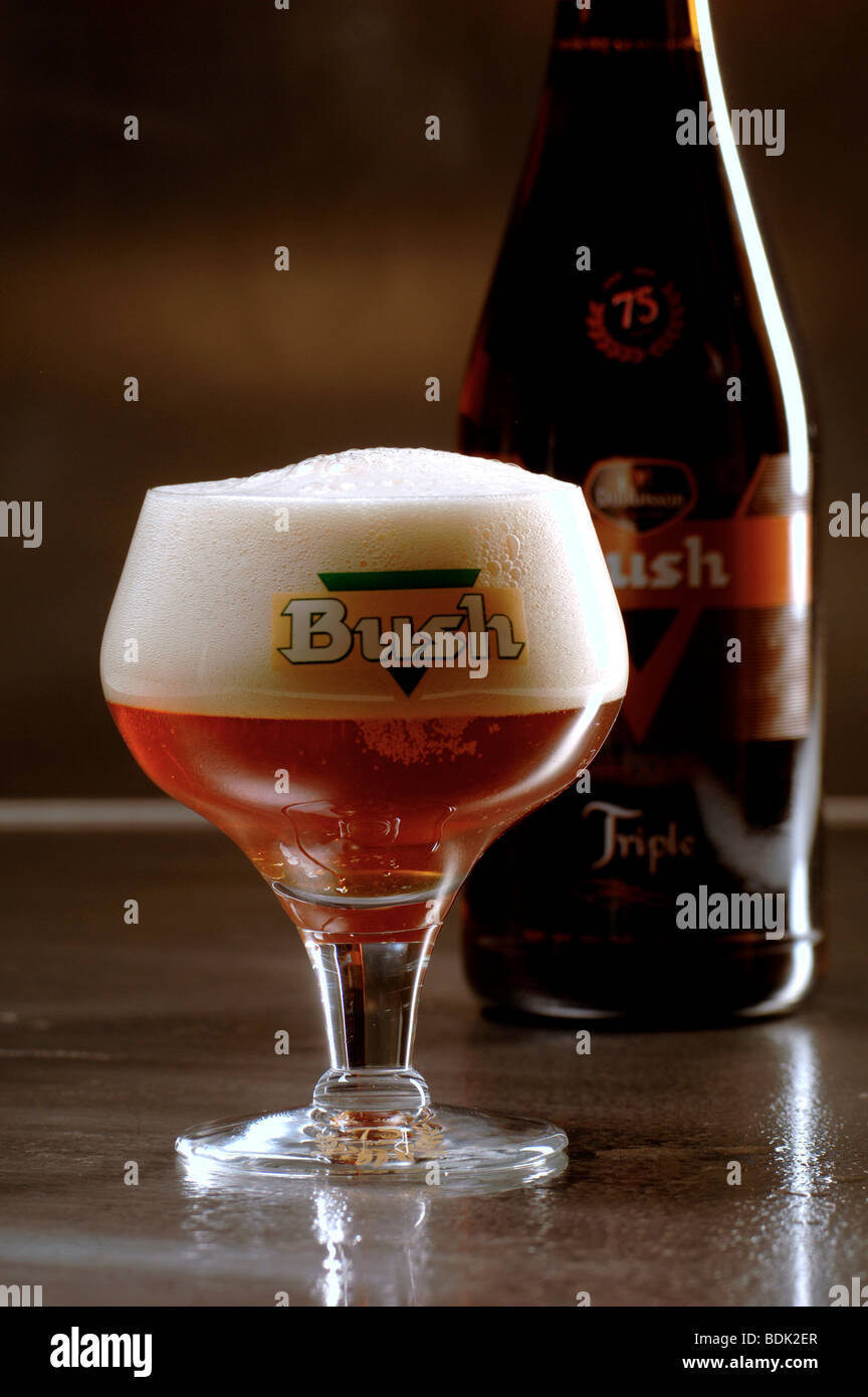 Belgian beer bottle glass hi-res stock photography and images - Alamy