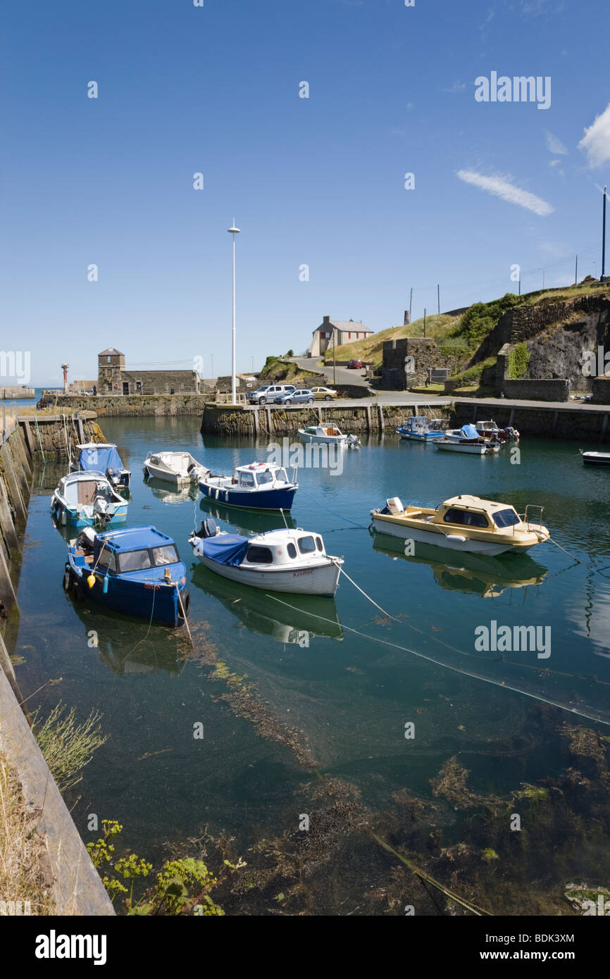 Amlwch Isle of Anglesey (Ynys Mon) North Wales UK Europe. Moored boats ...