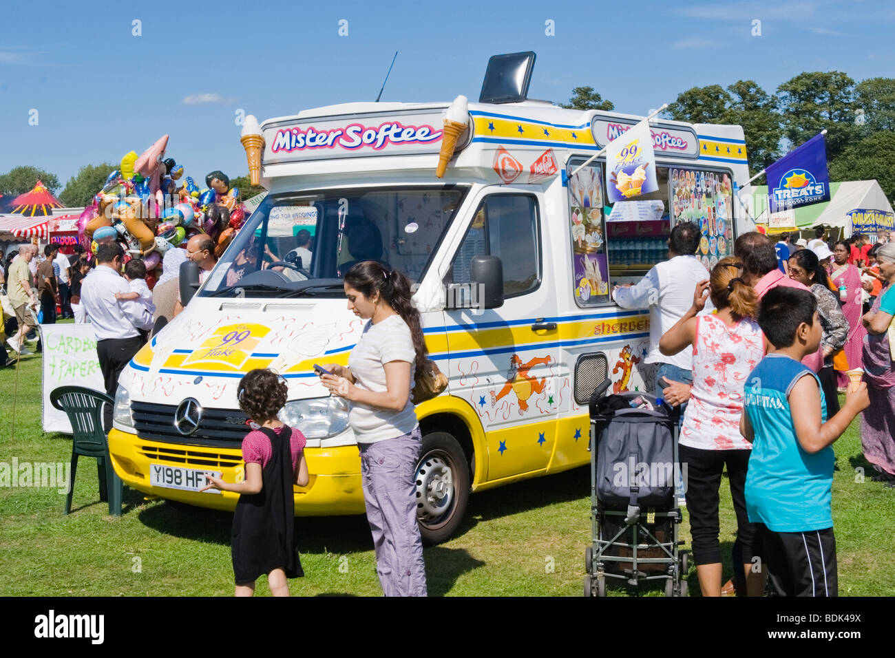 Gunnersbury Park , London Mela South Asian Festival , Mr Softee Ice ...