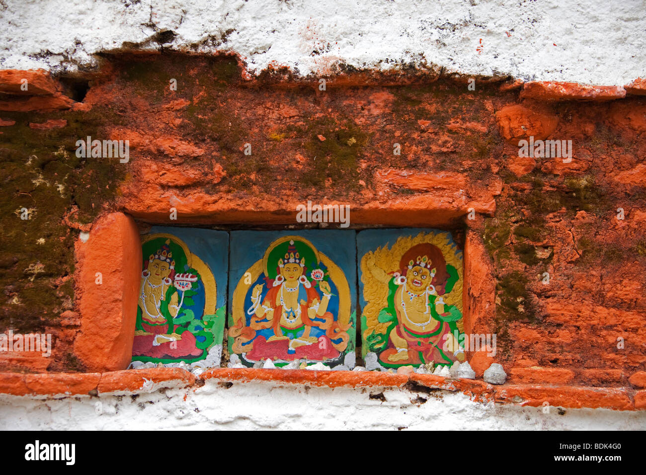 Religious prayer monument, at Chendebi Chorten Bhutan Asia horizontal ...
