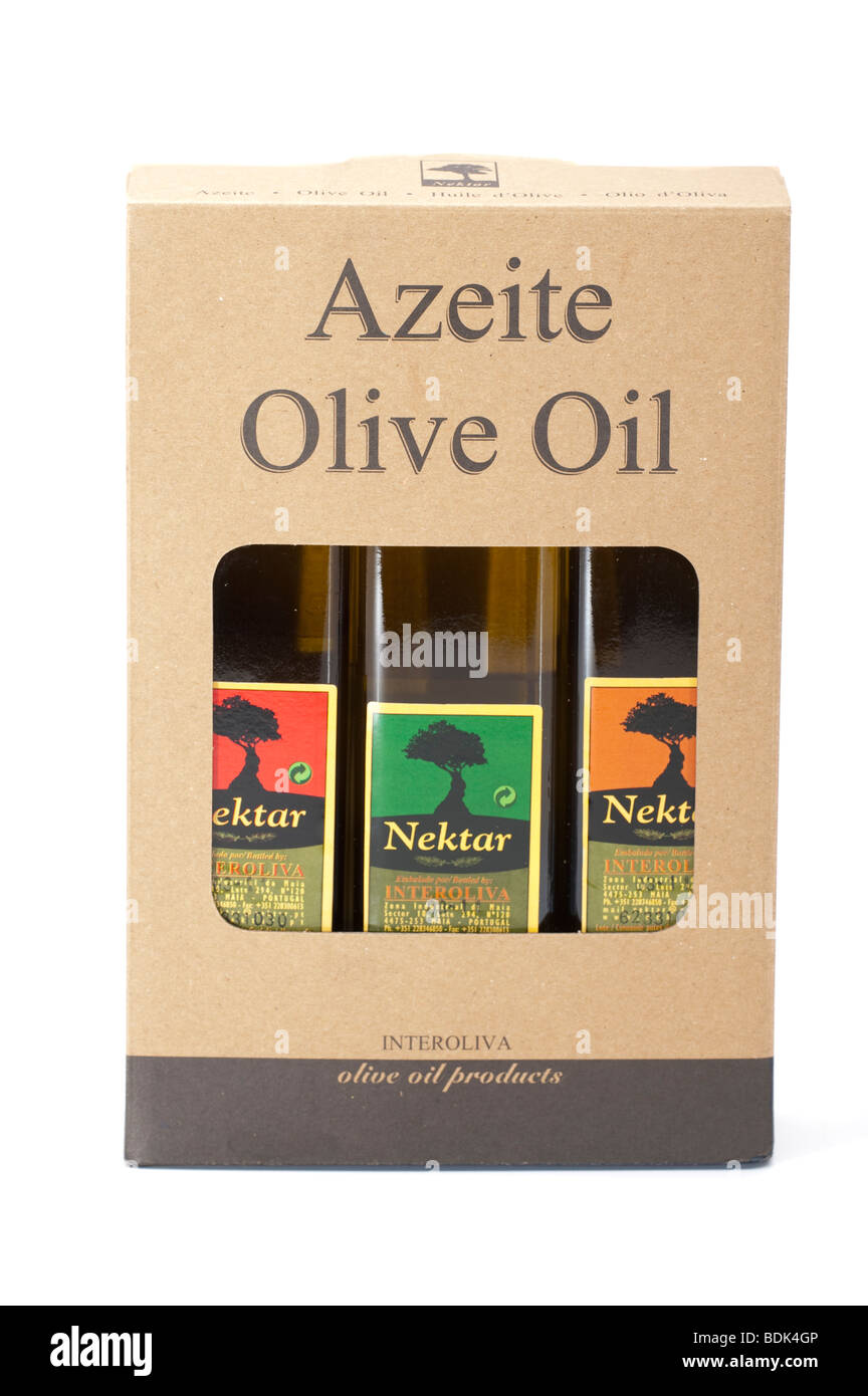 Extra virgin olive oil bottles Cut Out Stock Images & Pictures - Alamy