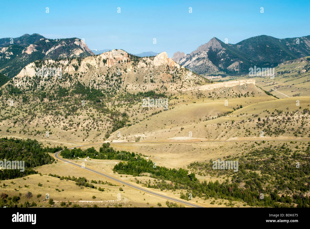 View of the mountains and valleys from Dead Indian Pass along the Chief ...