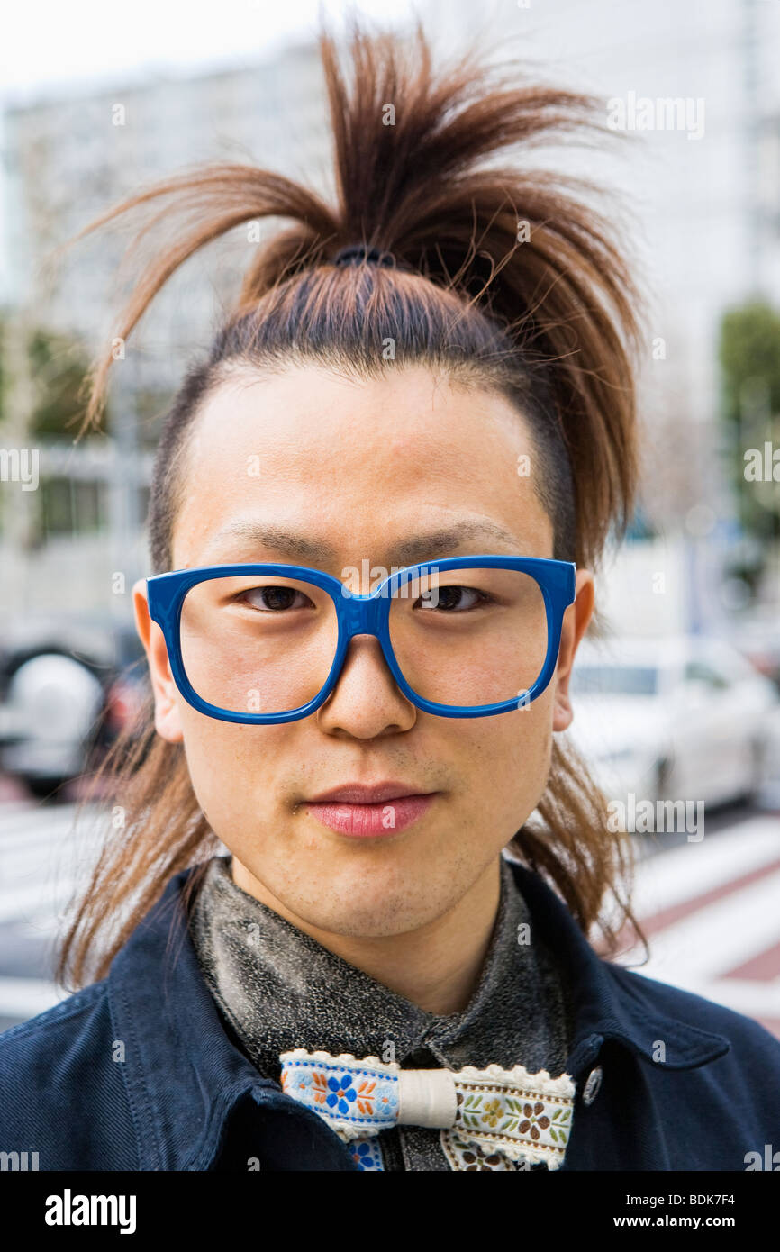 Portrait of a young person in Harajuku, Tokyo, Japan Stock Photo - Alamy