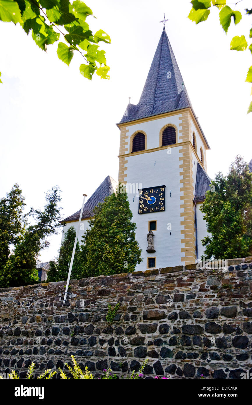 Church of St Pantaleon, Unkel, Germany Stock Photo - Alamy