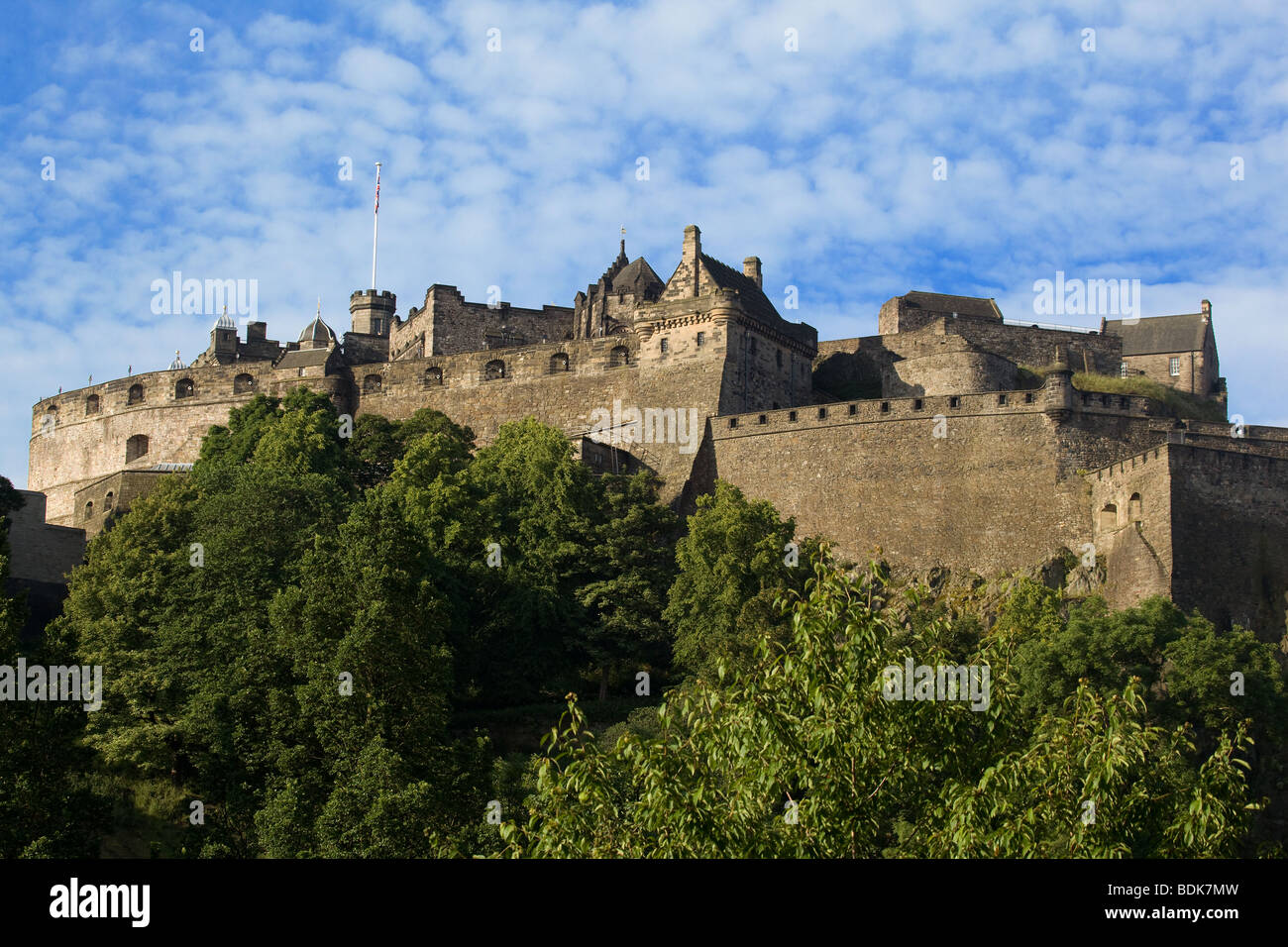 Edinburgh Castle atop Castle Rock in Edinburgh Scotland Stock Photo - Alamy