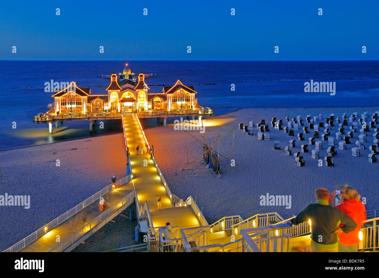 Sellin Pier, Ruegen Island, Baltic Sea Coast, Northern Germany Stock ...
