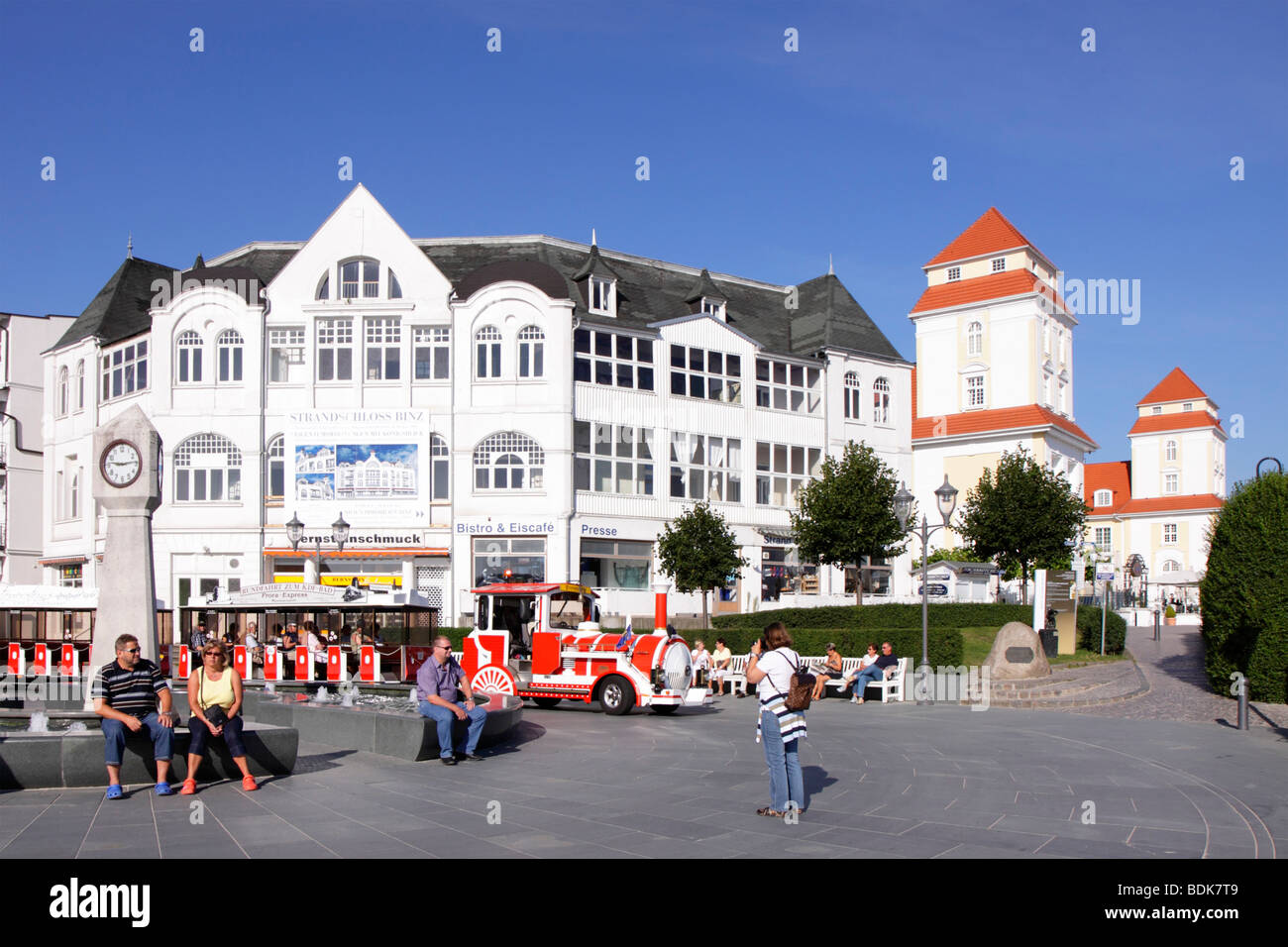 town center, Binz, Ruegen Island, Baltic Sea Coast, Northern Germany ...