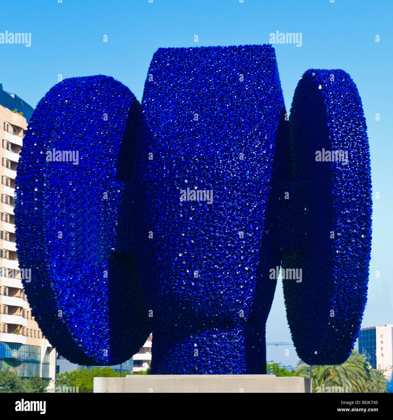 Spain , City of Valencia , modern contemporary massive deep blue ...