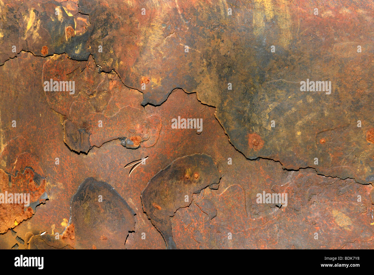 Close up orange rust oxidation hi-res stock photography and images - Alamy