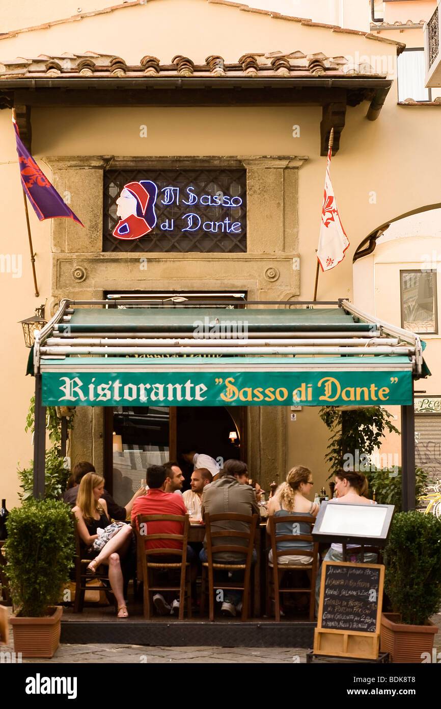 Florence italy street cafe hi-res stock photography and images - Alamy