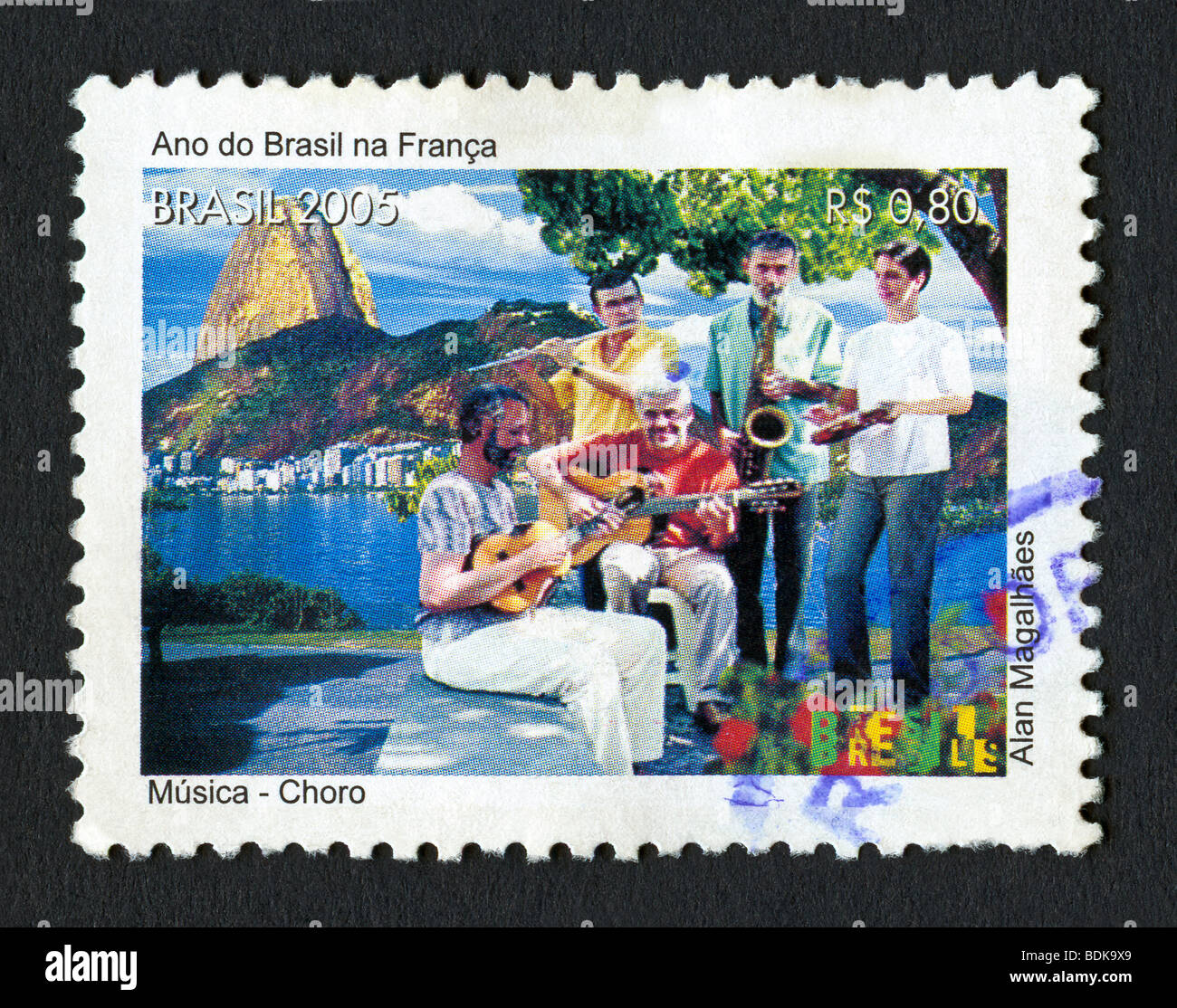 Brazilian postage stamp Stock Photo - Alamy