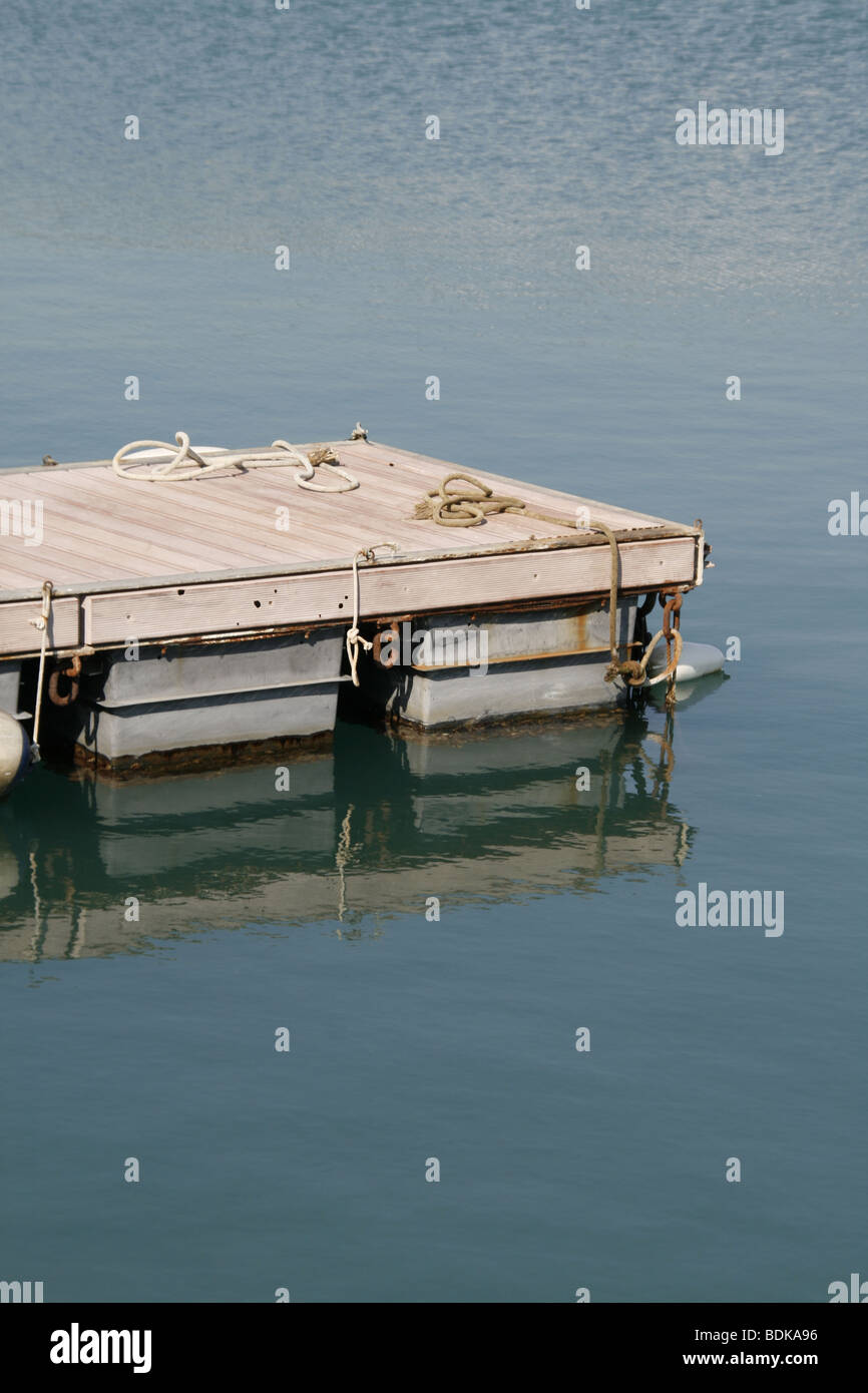 empty floating pier jetty in sea port Stock Photo - Alamy